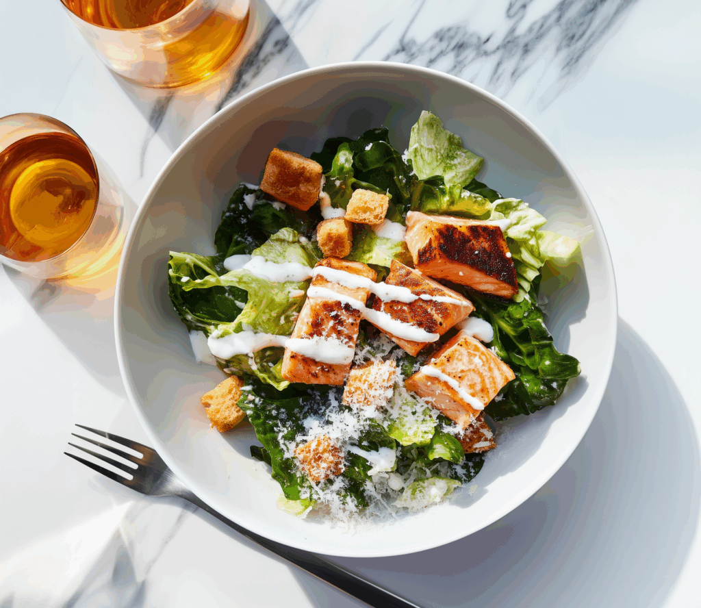 Caesarsallad med lax - FiskDirekt